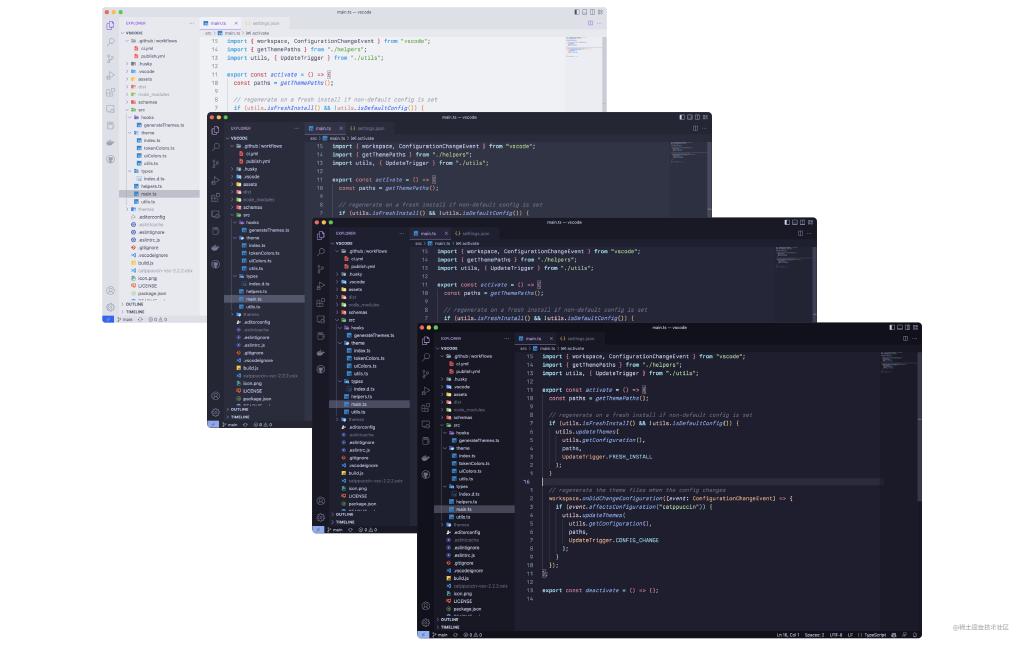 冷门但好看的VSCode主题推荐